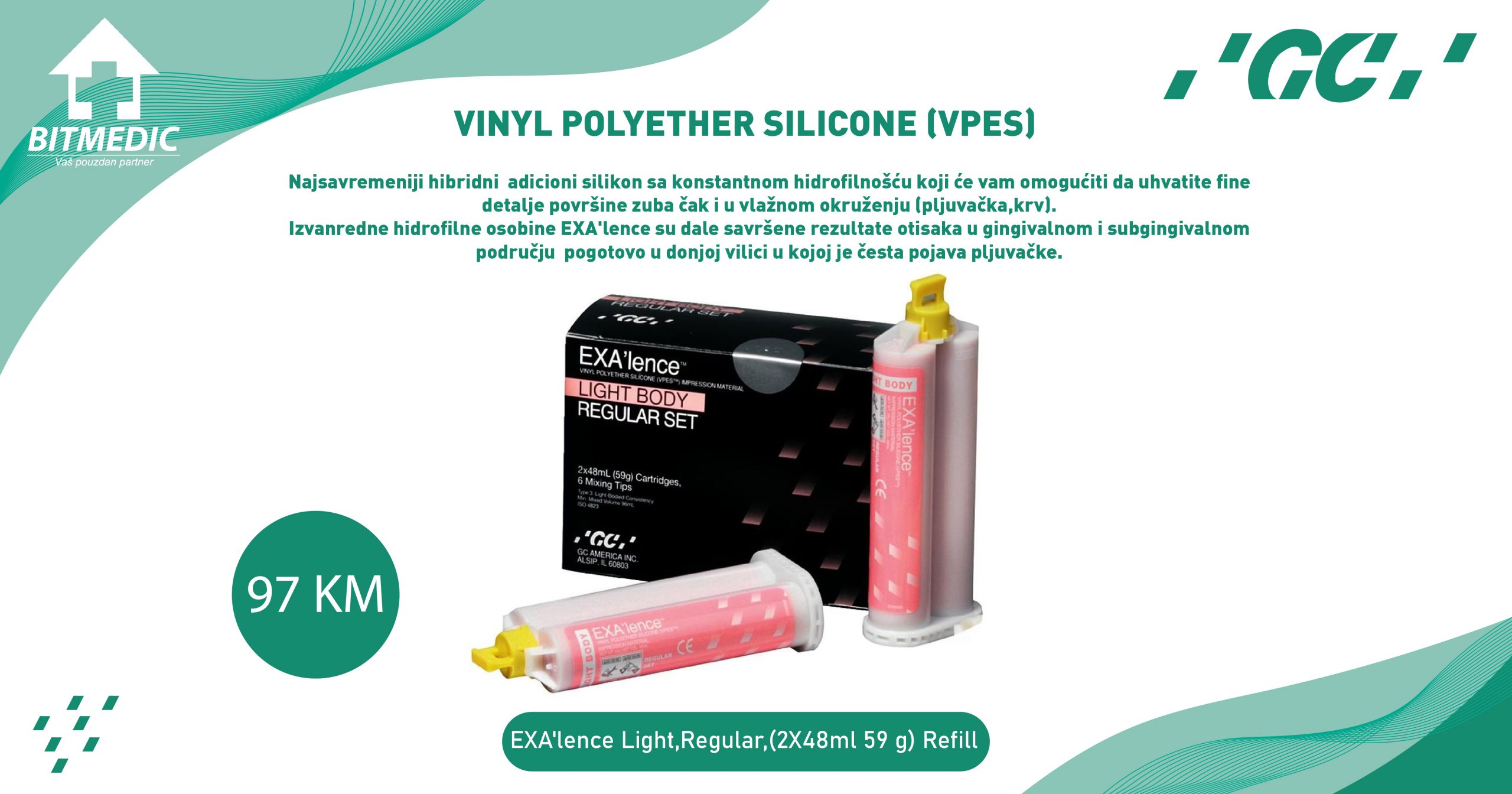 EXA'lence Light,Regular,48ml Refill , OTM0000041 - bitmedic.org