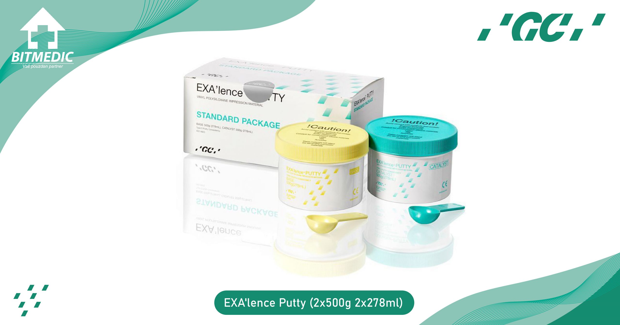 EXA'lence Putty , (2x500g 2x278ml) , OTM0000042 - bitmedic.org